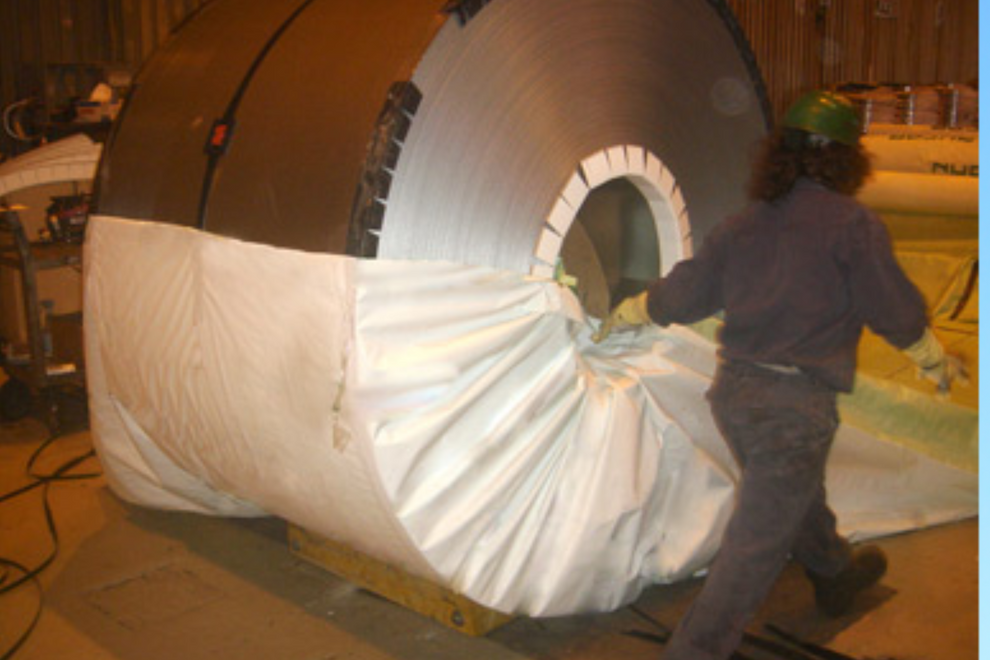 VCI Steel Wrap | Steel Coil Roll Fabric Wrapper | Anti Rust Packaging ...